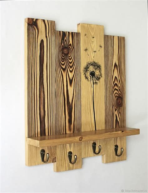 Ключница настенная деревянная «Одуванчик в интернет магазине Ярмарка Мастеров по цене 3700