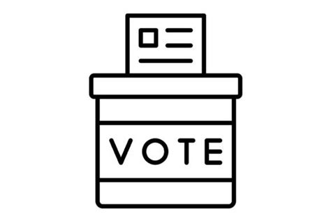 Voting Box Outline Icon Graphic By Maan Icons · Creative Fabrica