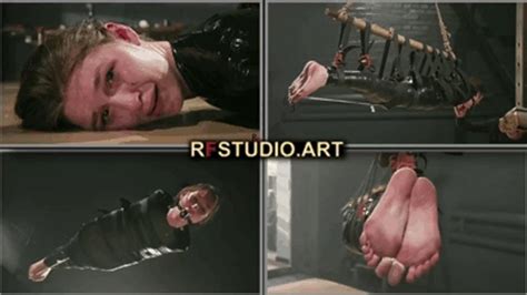 Stacy Suspension In PVC Mummification And Foot Spanking With Subsequent Sub Drop FULL HD MP