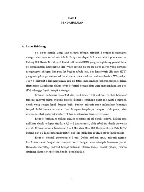 Kelainan Eritrosit Pdf Sains And Matematika
