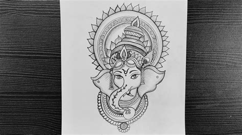 Lord Ganesha Face Drawing Ganesh Chaturthi Special Drawing Ganesh Ji Drawing Pencil