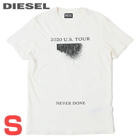 【楽天市場】 Diesel ディーゼル メンズ ウォッシュ加工 クラック加工プリント ヴィンテージ感 半袖tシャツ カットソー【t Diegor C15】【サイズs】【オフホワイト】die M