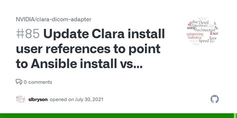 Update Clara Install User References To Point To Ansible Install Vs