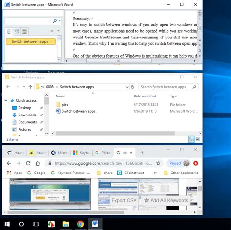 How To Switch Between Open Apps In Windows 10 Minitool