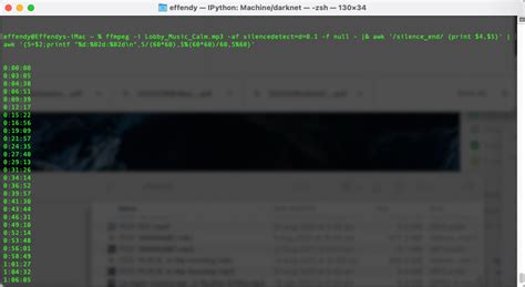 splitting audio files by detecting silence using ffmpeg ef computer