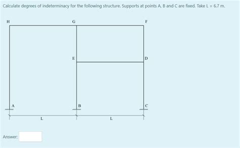 Solved Calculate Degrees Of Indeterminacy For The Following