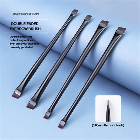 Soft Hair Knife Edge Brush Oblique Head Flat Eyebrow Ultra Thin Ultra Fine Knife Edge