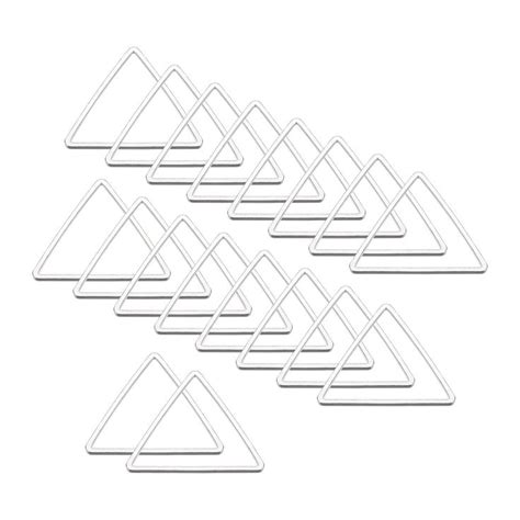 Beading Hoop Earrings 60pcs Triangle Beading Findings20mm Silver