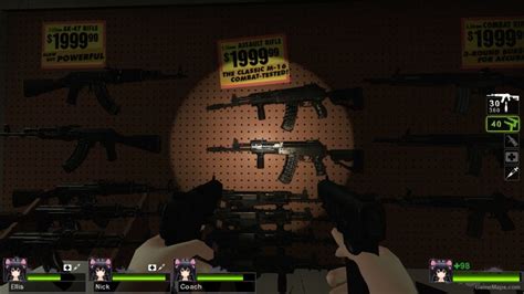Ak12 Foregrip Laser Black2 M16a2 Mod For Left 4 Dead 2