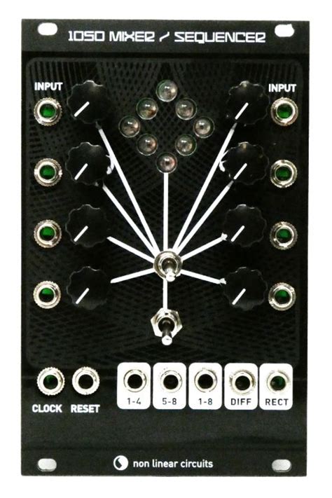 Mixer Sequencer Panel Black MagPie Modular Modular Addict Synth DIY