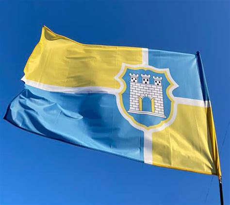 Прапор Житомира купить у Києві та Україні ціна фото в інтернет магазині Ua