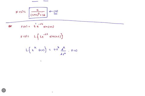 Solved Determine The Laplace Transform Of The Following A L E 5t Sin 2 T 2t 2 E T B Lt 4