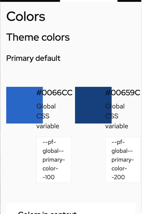 fix colors page on mobile · issue 997 · patternfly patternfly org · github