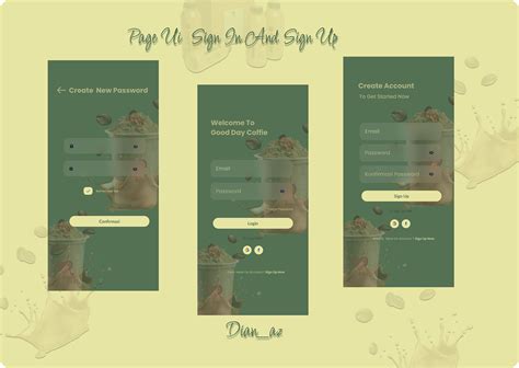 Page Ui Login Dan Register Behance