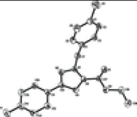The Molecular Structure Of I Showing Displacement Ellipsoids Drawn