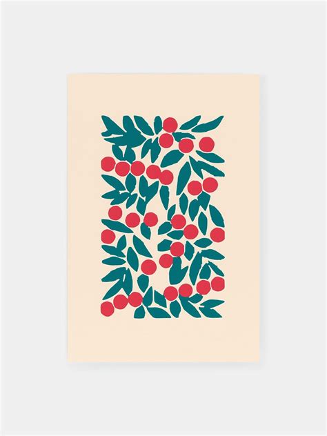Raspberry Leaves Poster Klumo Shop Raspberry Leaves Poster Klumo Shop