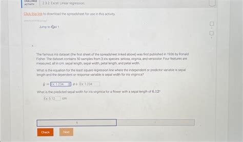 challenge 2 3 2 excel linear regression activity