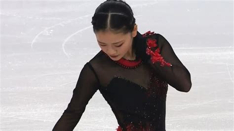 2022 23 Isu 피겨스케이팅 ‘트리플 악셀 예상보다 낮게 채점된 와타나베 린카의 연기 그랑프리 2차 여자 쇼트 Sbs