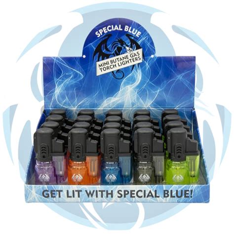 Special Blue Bullet Clear Torch Display 20 Cnt Sig Distro
