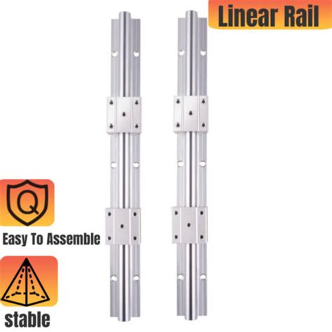 Buy X SBR MM Linear Rail Pcs SBR UU Slide Guide Shaft Bearing Block US Online At Lowest