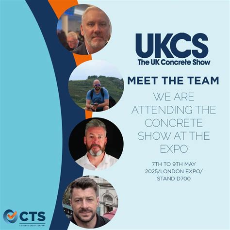 Cts Is Looking Forward To Attending The Uk Construction Show In London From The 7th To The 9th
