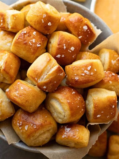 Easy Soft Pretzel Bites Simmer And Sage