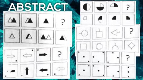 Abstract Reasoning Test Provide The Fourth Figure That Fits The Series Youtube