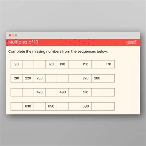 year 3 multiples of 10 teaching ppt resource classroom secrets