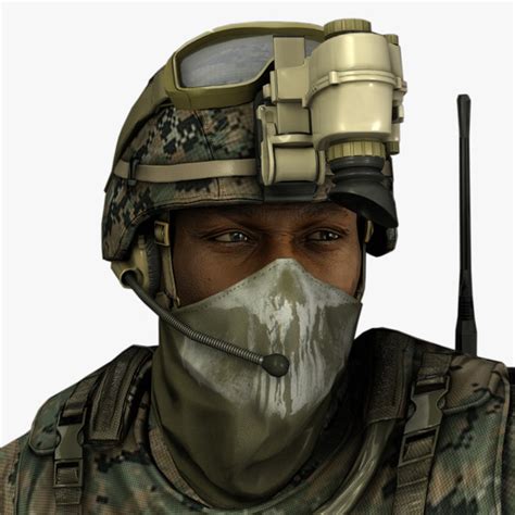 Military Male Soldier Usmc Model Turbosquid 1513290