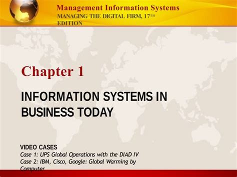 Information Systems In Business Today Pptx