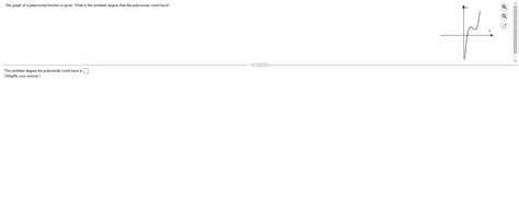 Solved The Graph Of A Polynomial Function Is Given What Is