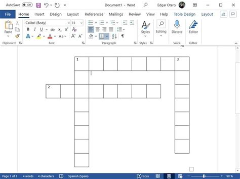 creating a crossword puzzle in word word и excel помощь в работе с