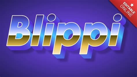 Blippi | Designer | Text Effect Generator