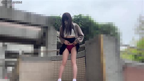 Ha82stuff Vibrating Beads Under The Skirt And Go Out For A Walk