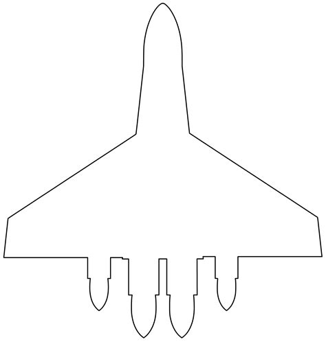 Shape Of Jet Free Printable Papercraft Templates