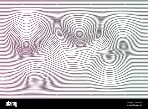 Thin Wavy Lines Seamless Pattern Repeatable Wavy Zigzag Lines Vector