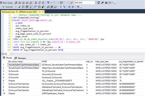 rebuild and reorganize indexes in sql server database qne optimum sdn