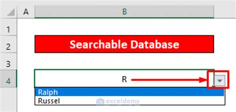 how to create a searchable database in excel 2 quick tricks