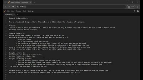 Command Design Pattern Designpattern Solidprinciples Lowleveldesign Lld Softwaredesign Cpp