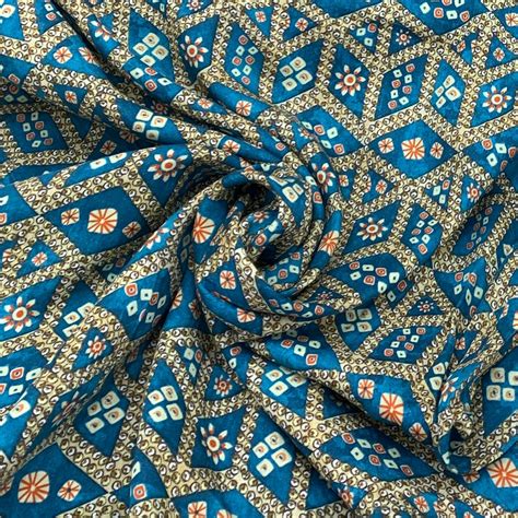 Modal Satin Printed Fabric Saroj Fabrics