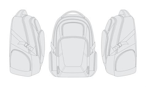 Backpack Vector Premium Vector