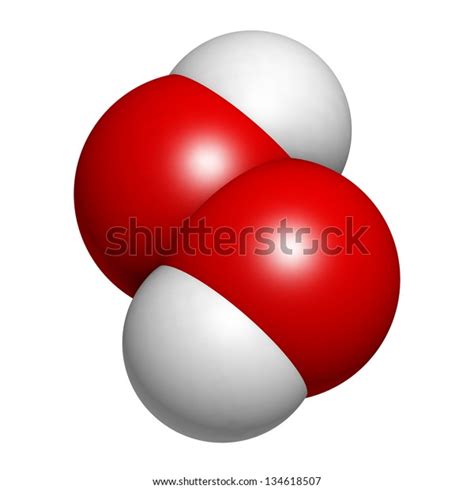 Hydrogen Peroxide H O Molecule Chemical Structure Stock Illustration Shutterstock