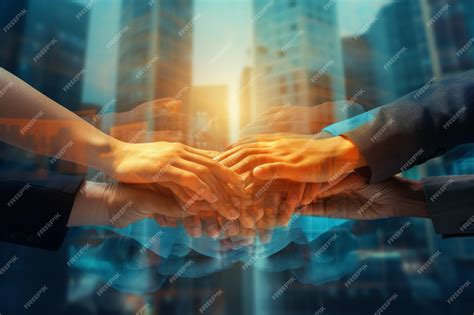 Premium Ai Image Synergizing Strength Embracing Unity And Teamwork