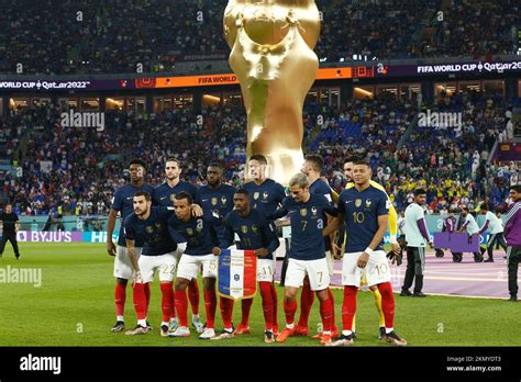 Doha Qatar 26th Nov 2022 France Team Group Line Up Fra Football