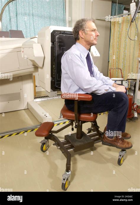 Model Released Gamma Camera Scanning Patient Undergoing A Gamma Or
