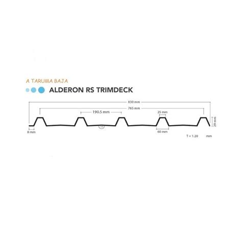 Jual Alderon Rs Trimdek Panjang 3 Mtr Kirim Kurir Shopee Atap Upvc
