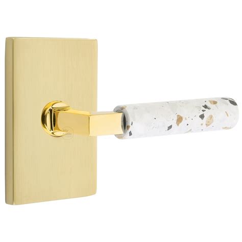 Select Levers Collection Concealed Passage Modern Rectangular Rosette