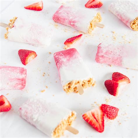 Strawberry Swirl Cheesecake Popsicle Recipe An Expression Of Food