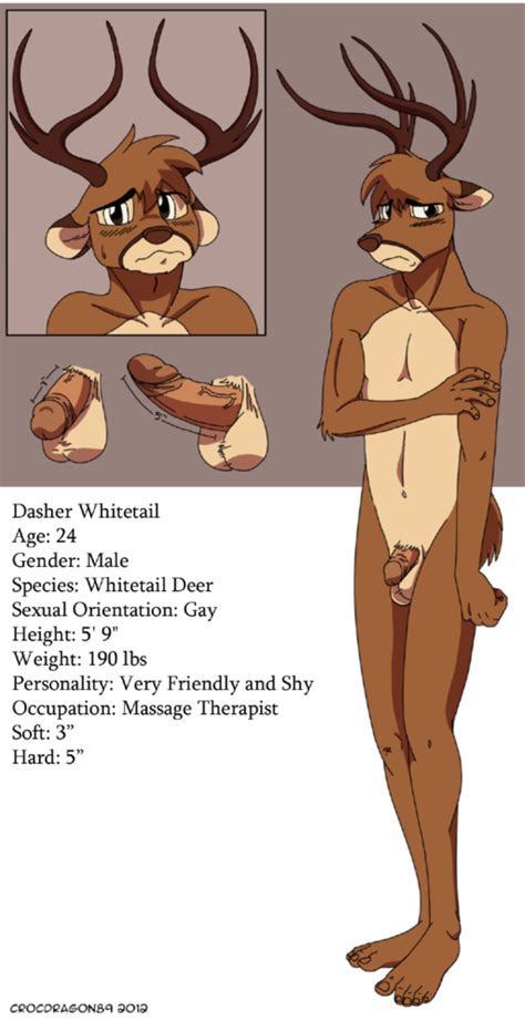 Rule 34 1boy 2012 Anthro Antlers Balls Cervine Crocdragon89 Dasher