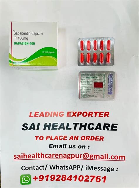 Gabapentin 400mg Tablets At Rs 350stripe Pain Killers In Nagpur Id 2852771066355